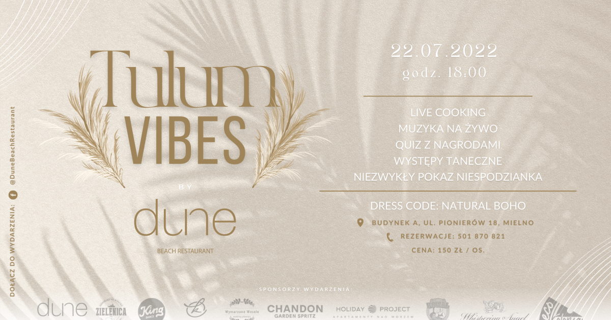 Tulum Vibes by Dune Beach Restaurant 22.07.2022